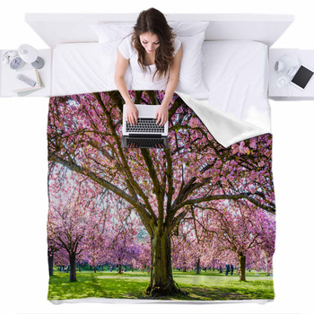 Spring Fleece Blanket Throws | Free Personalization
