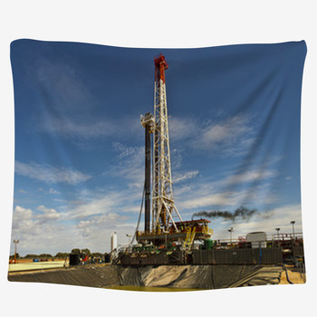Oil rig Custom Fabric | Available in nearly ANY Custom Sizes