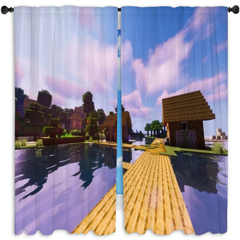 Minecraft Curtains & Drapes | Black Out | Custom Sizes