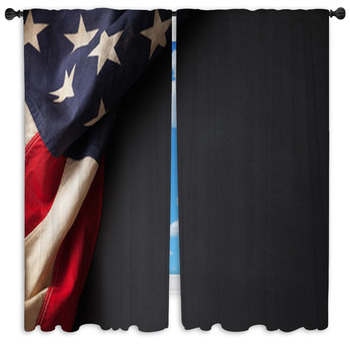 American flag Drapes & Window Treatments | Black Out | Custom Sizes