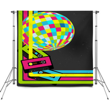 1980s Custom Backdrops | Available in Very Large Custom Sizes