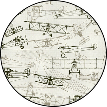 Vintage airplane Area Rugs & Floor Mats