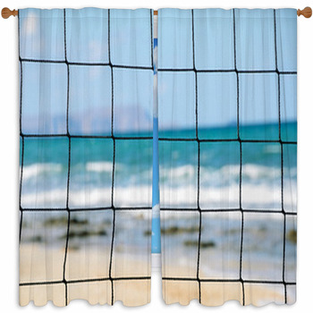 Volleyball Window Curtains & Drapes | Black Out | Custom Sizes