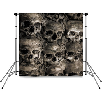 Skull Photographer Backdrops | Available in nearly ANY Custom Sizes