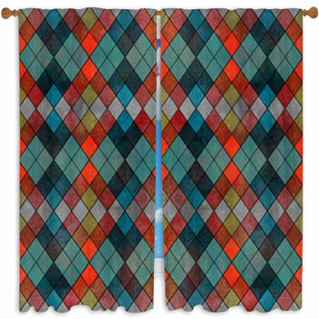 Argyle Drapes & Window Treatments | Black Out | Custom Sizes