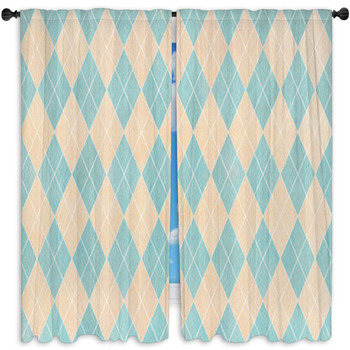 Argyle Drapes & Window Treatments | Black Out | Custom Sizes