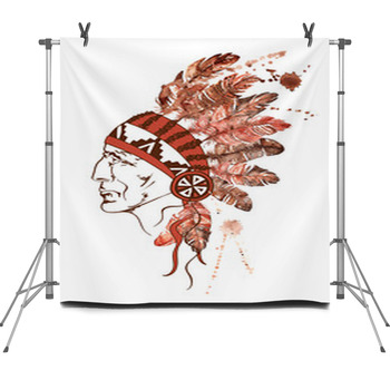 Native american Custom Backdrops | Available in nearly ANY Custom Sizes