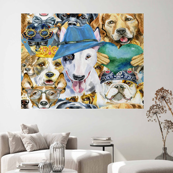 Dog Wall Decor in Canvas, Murals, Tapestries, Posters & More