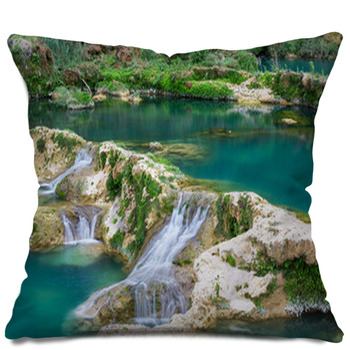 Waterfall Throw Pillows, Cases