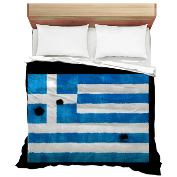 Greek flag Comforters, Duvets, Sheets & Sets | Personalized