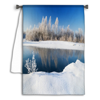 Winter Shower Curtains, Mats, & Towels Personalize