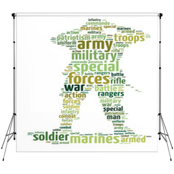 Army Photo Backdrops | Available in Very Large Custom Sizes