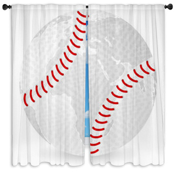 Baseball Drapes & Window Treatments | Black Out | Custom Sizes