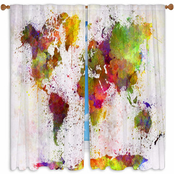 Map Drapes & Window Treatments | Black Out | Custom Sizes