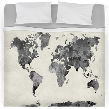 Map Comforters, Duvets, Sheets & Sets | Custom