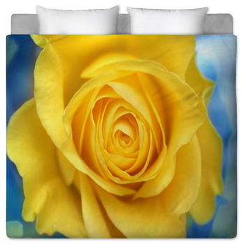 Yellow floral Comforters, Duvets, Sheets & Sets | Custom