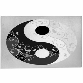 Yin yang Area Rugs & Custom Size Floor Mats