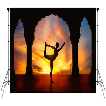 Yoga Photographer Backdrops | Available in Very Large Custom Sizes