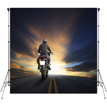 Motorcycle Photo Backdrops | Available in Super Large Custom Sizes