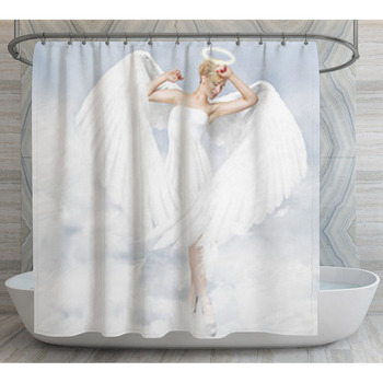 Angel Shower Curtains, Bath Mats, & Towels Personalize