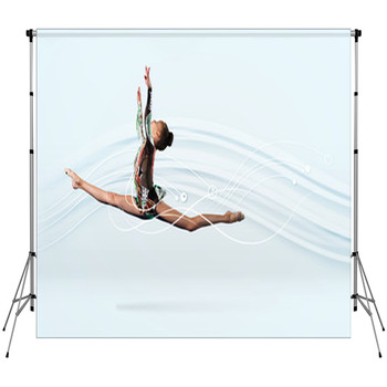 Gymnastics Photographer Backdrops | Available in nearly ANY Custom Sizes