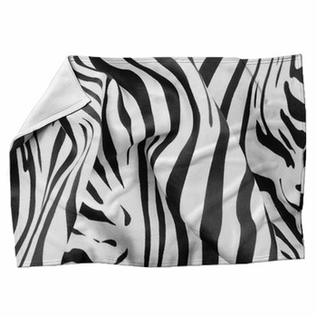 Zebra print Fleece Blanket Throws | Free Personalization