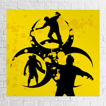 Zombie Wall Decor in Canvas, Murals, Tapestries, Posters & More