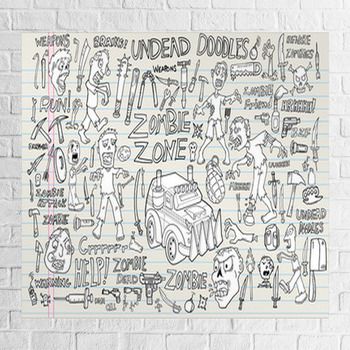 Zombie Wall Decor in Canvas, Murals, Tapestries, Posters & More