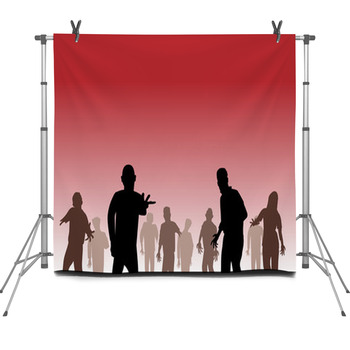 Zombie Custom Backdrops | Available in Very Large Custom Sizes