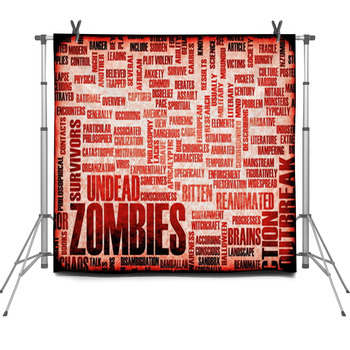 Zombie Custom Backdrops | Available in Very Large Custom Sizes