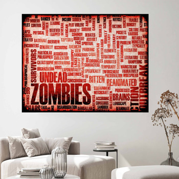 Zombie Wall Decor in Canvas, Murals, Tapestries, Posters & More